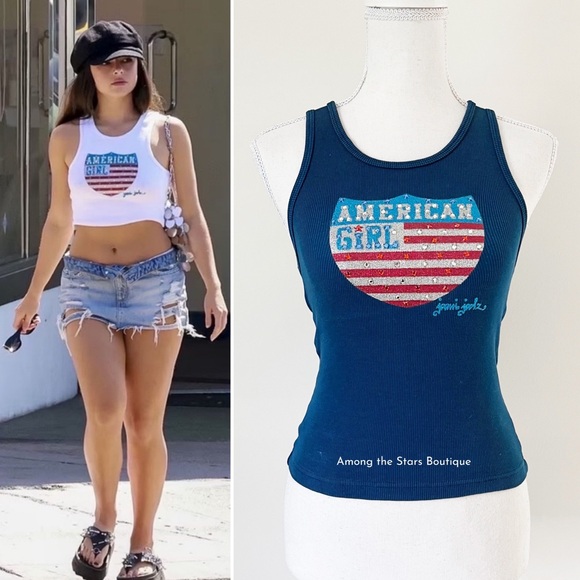Tops | Rare Early 200s Embellished Tank Top Alt Aso Hilary Duff As ...